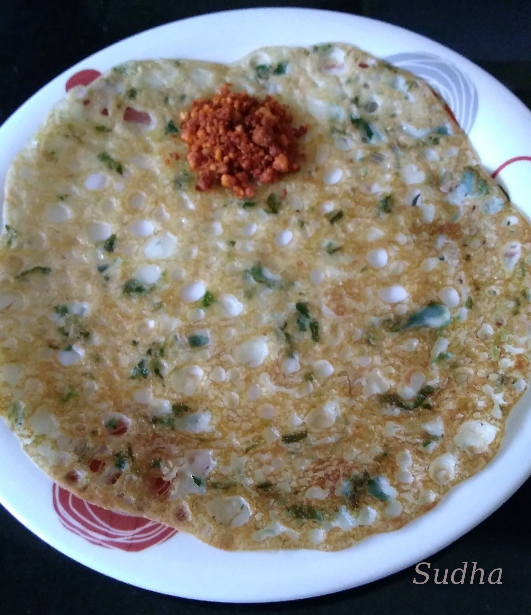 Methi Ghavan / Methi Pudla (मेथी घावन) - Rice Crepes with Fenugreek ...