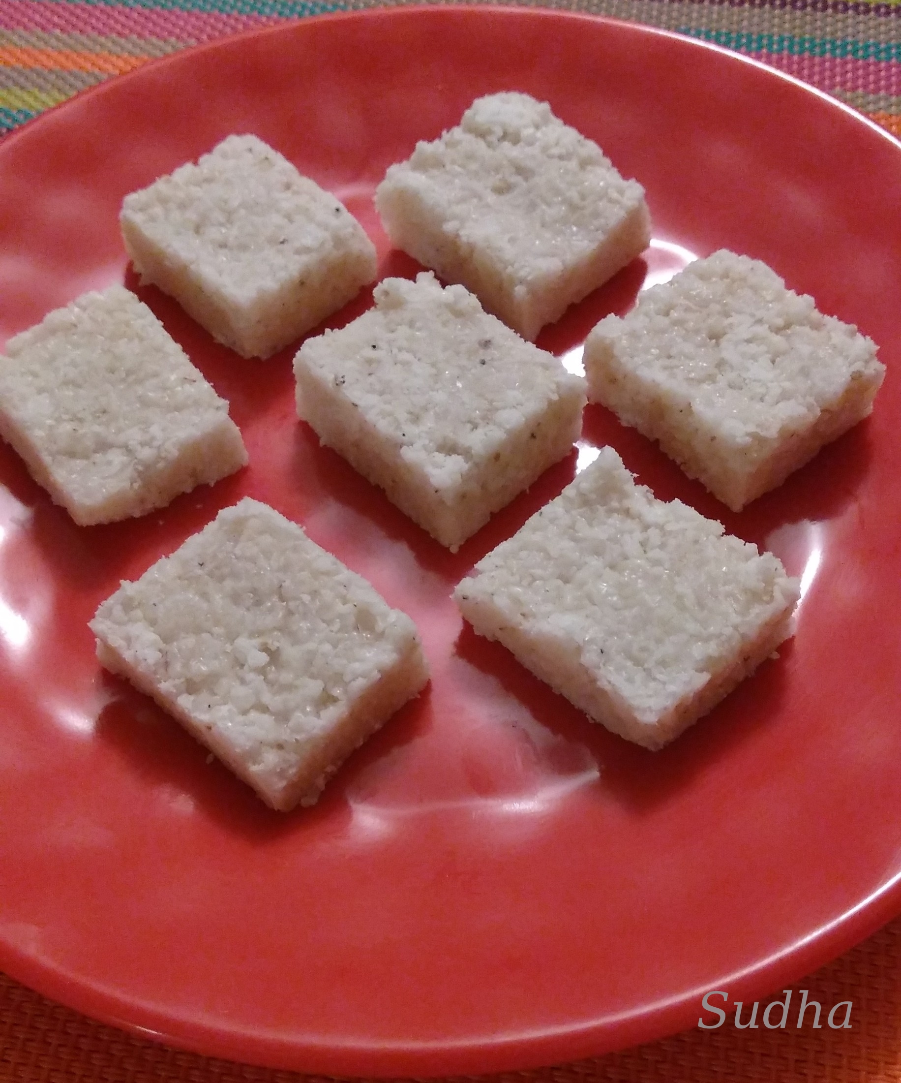 Naralachya Vadya (नारळाच्या वड्या) - Coconut Burfi / Koprapak | My ...