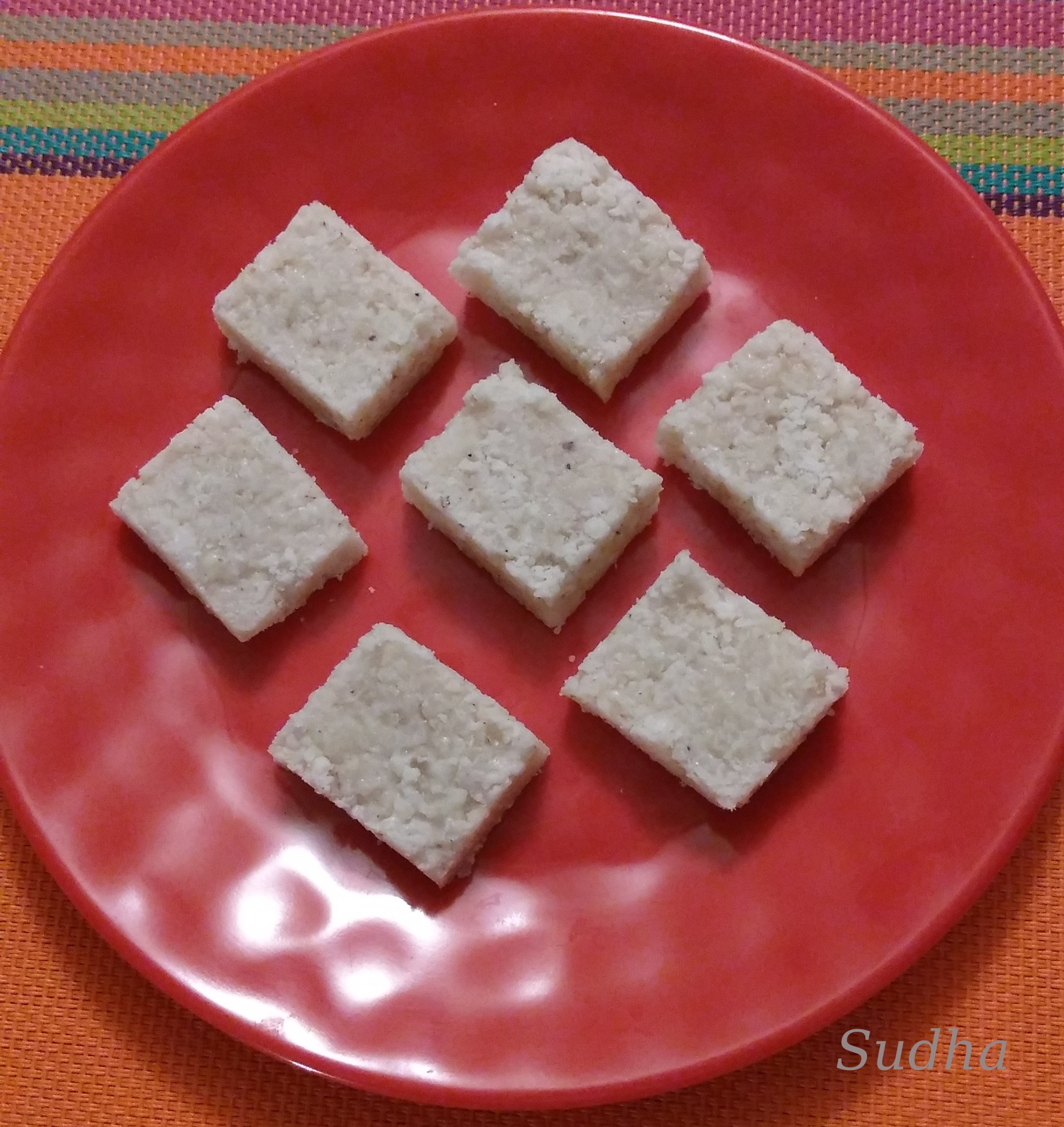 Naralachya Vadya (नारळाच्या वड्या) - Coconut Burfi / Koprapak | My ...