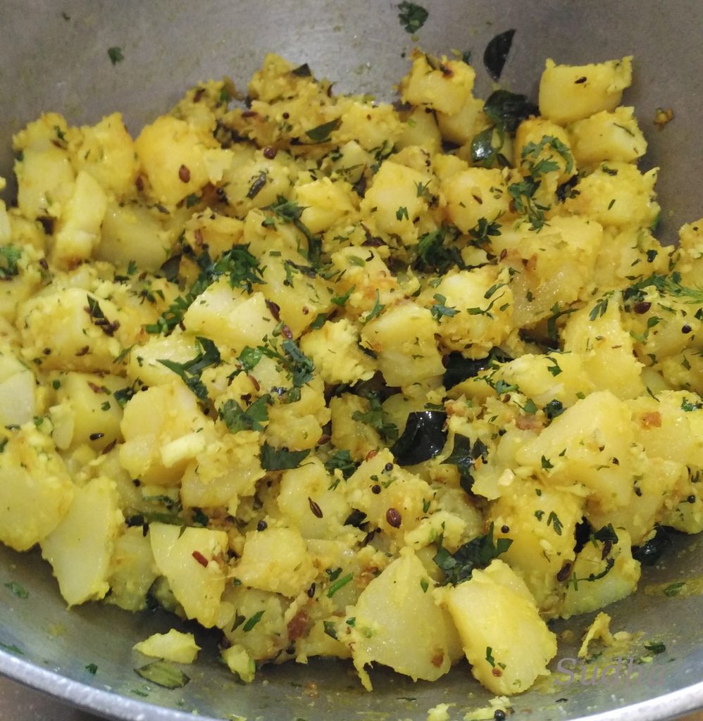 Batata Bhaaji (Potato Subji) - No Onion, Garlic recipe | My Family Recipes