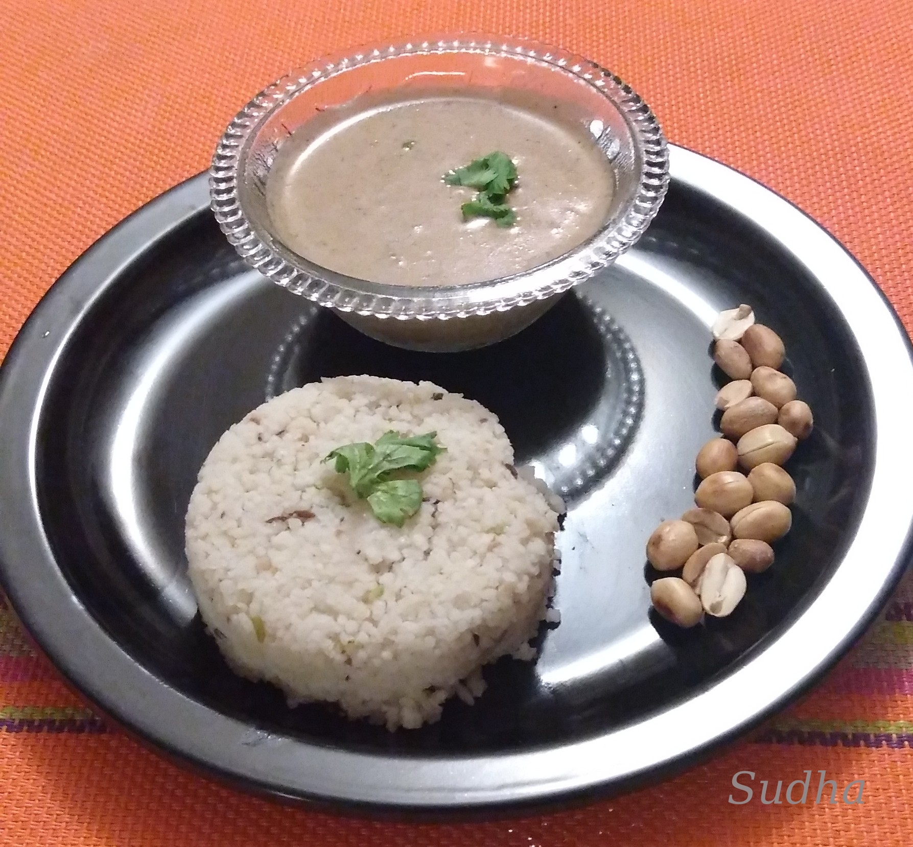 Vari Rice and Shengdana Aamti (वरी तांदूळ आणि शेंगदाण्याची आमटी) - Sawa ...