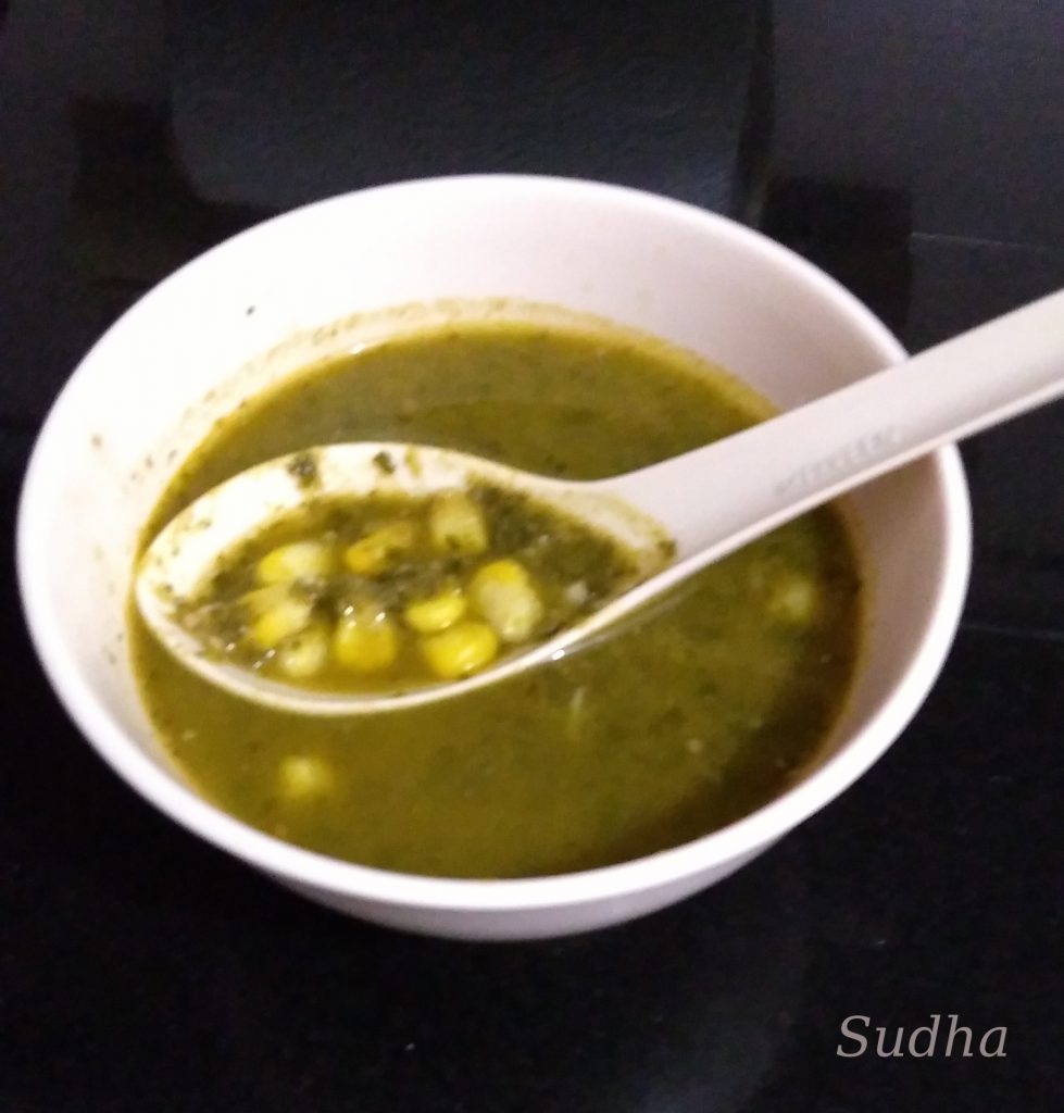 Navalkol Leaves Soup (German Turnip Greens Soup) | My Family Recipes