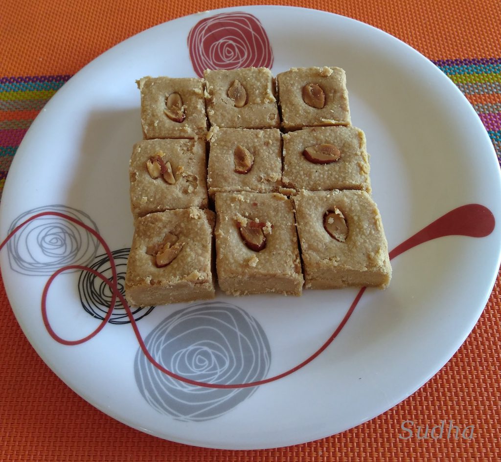 Sakharparyachya Vadya - साखरपाऱ्याच्या वड्या (Oven Roasted Wheat Flour ...