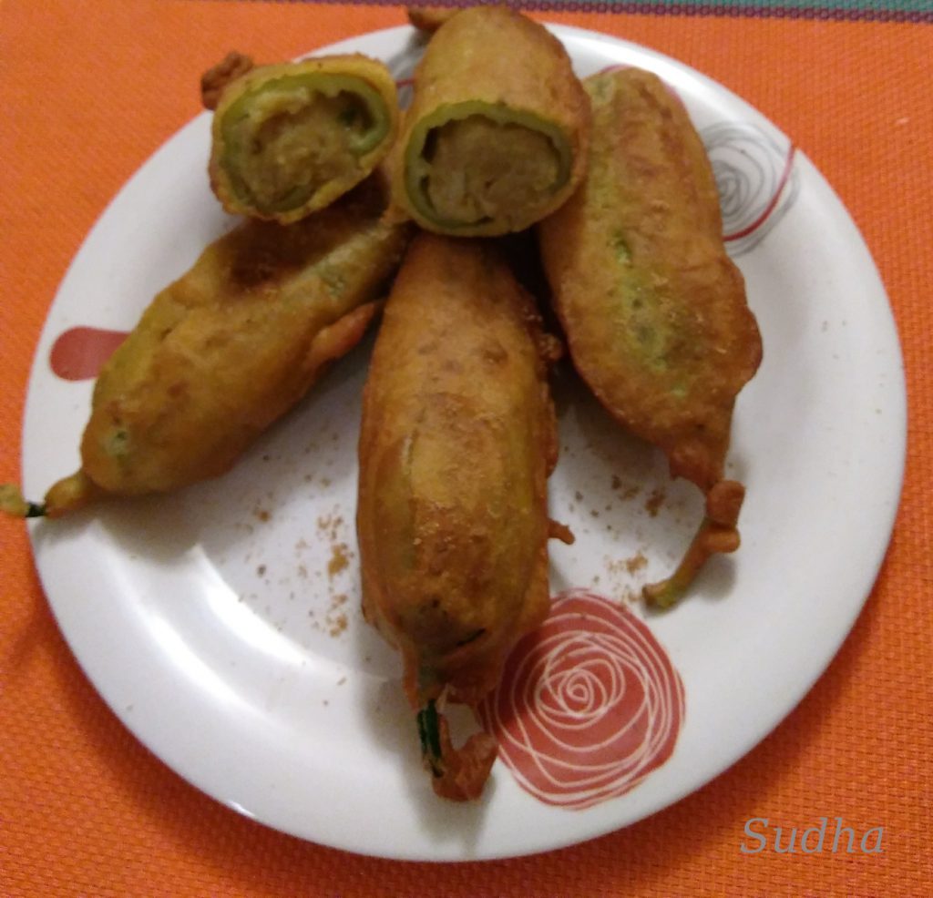 Mirchi Vada – Fried Stuffed Chillies | My Family Recipes