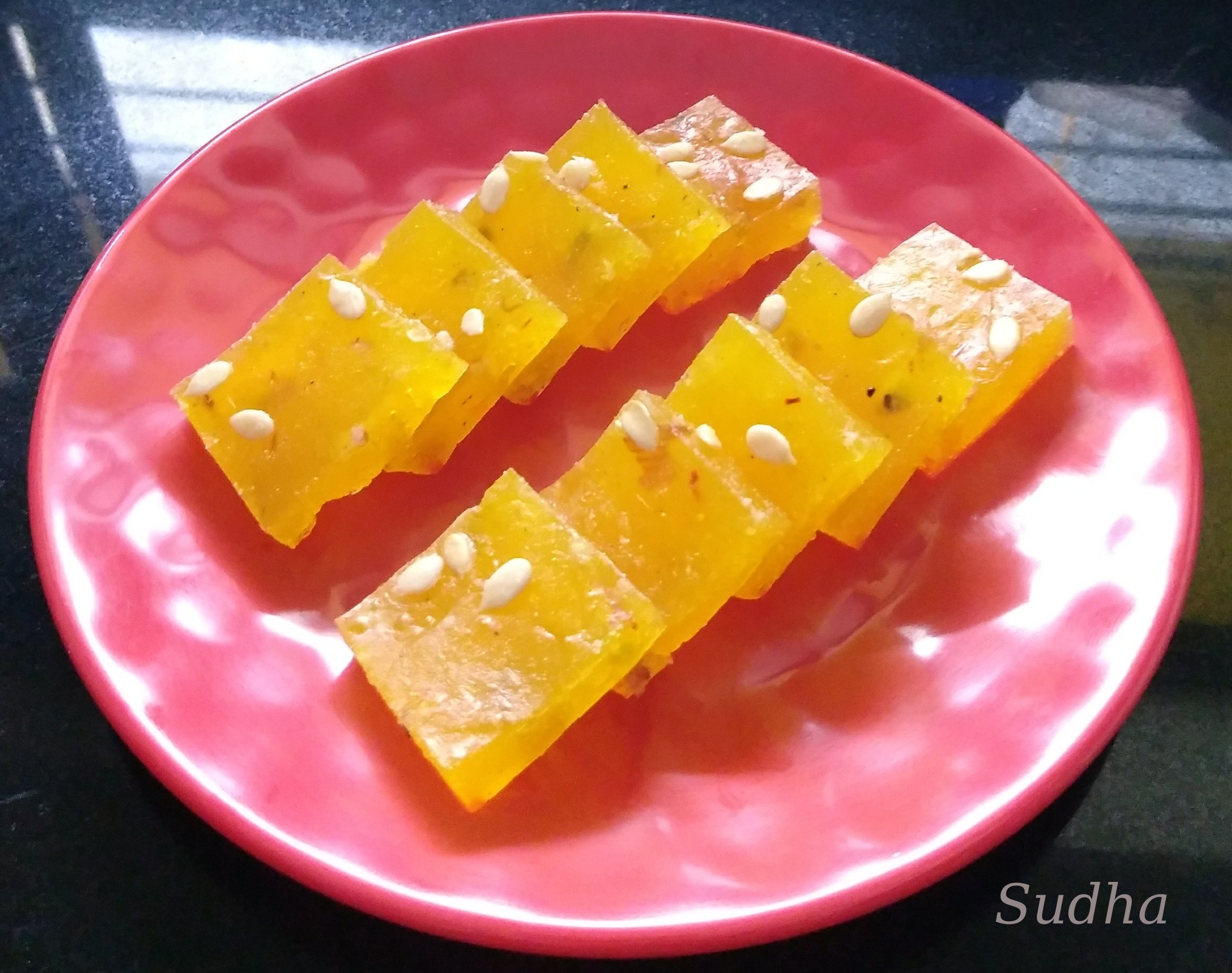 Badami Halwa / Bombay Karachi Halwa / Karachi Halwa (बदामी हलवा ...