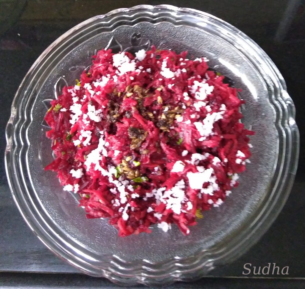 Beet Gajar Koshimbir (बीट गाजर कोशिंबीर) – Beet Root Carrot Raita ...