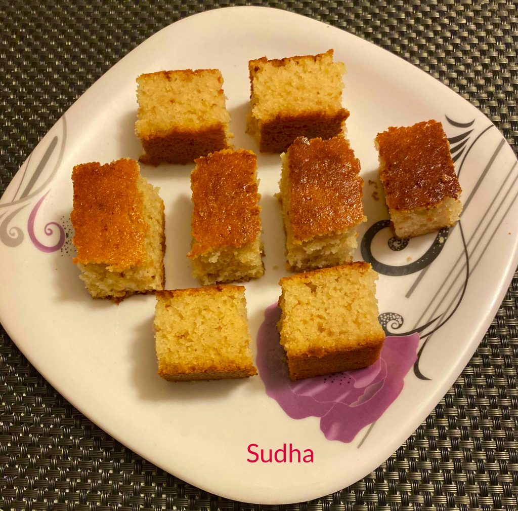 Rava Panchamrut Cake (रव्याचा पंचामृत केक ) – Eggless Semolina Cake ...