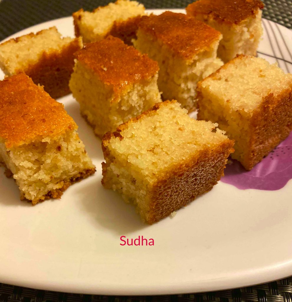 Rava Panchamrut Cake (रव्याचा पंचामृत केक ) – Eggless Semolina Cake ...