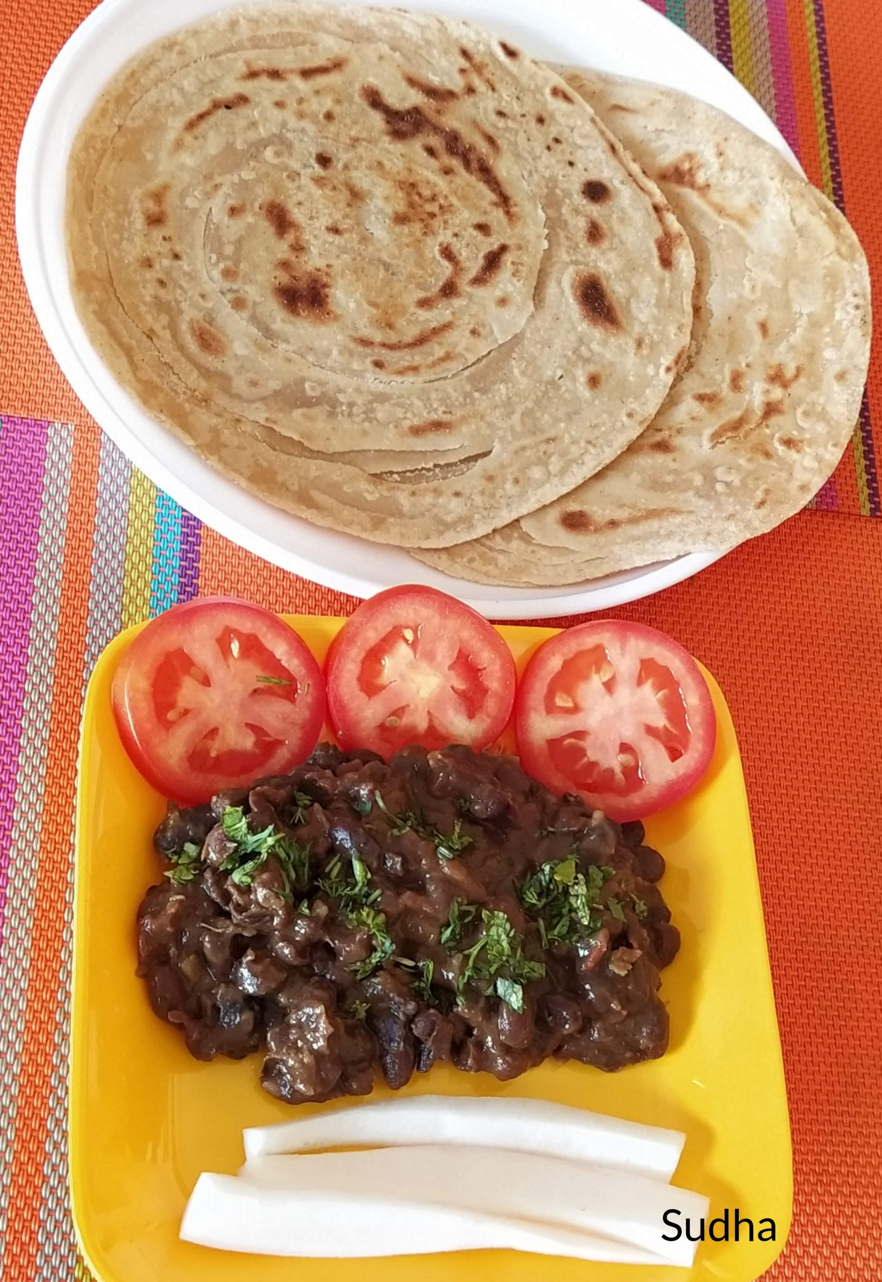 Kalya Valachi Usal (काळ्या वालाची उसळ ) - Black Beans Subji | My Family ...