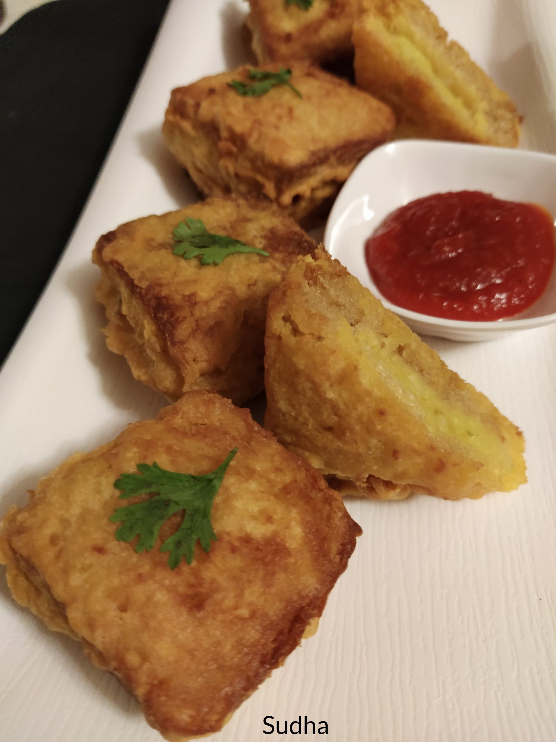 Bread Pakoda (ब्रेड पकोडा) - Fried Stuffed Bread | My Family Recipes