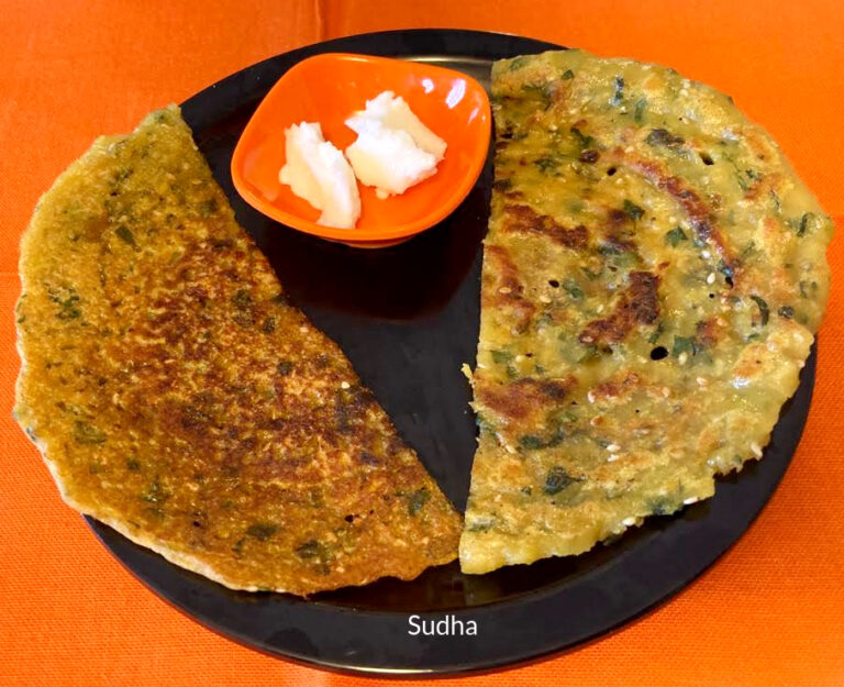 Methichi Bhakari (मेथीची खमंग भाकरी / धिरडे) - Methi Sweet Chilla ...