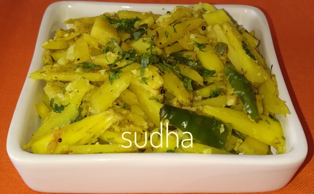 Neer Phanasachi Bhaaji (नीर फणसाची भाजी (काचऱ्या)) – Breadfruit Dry ...